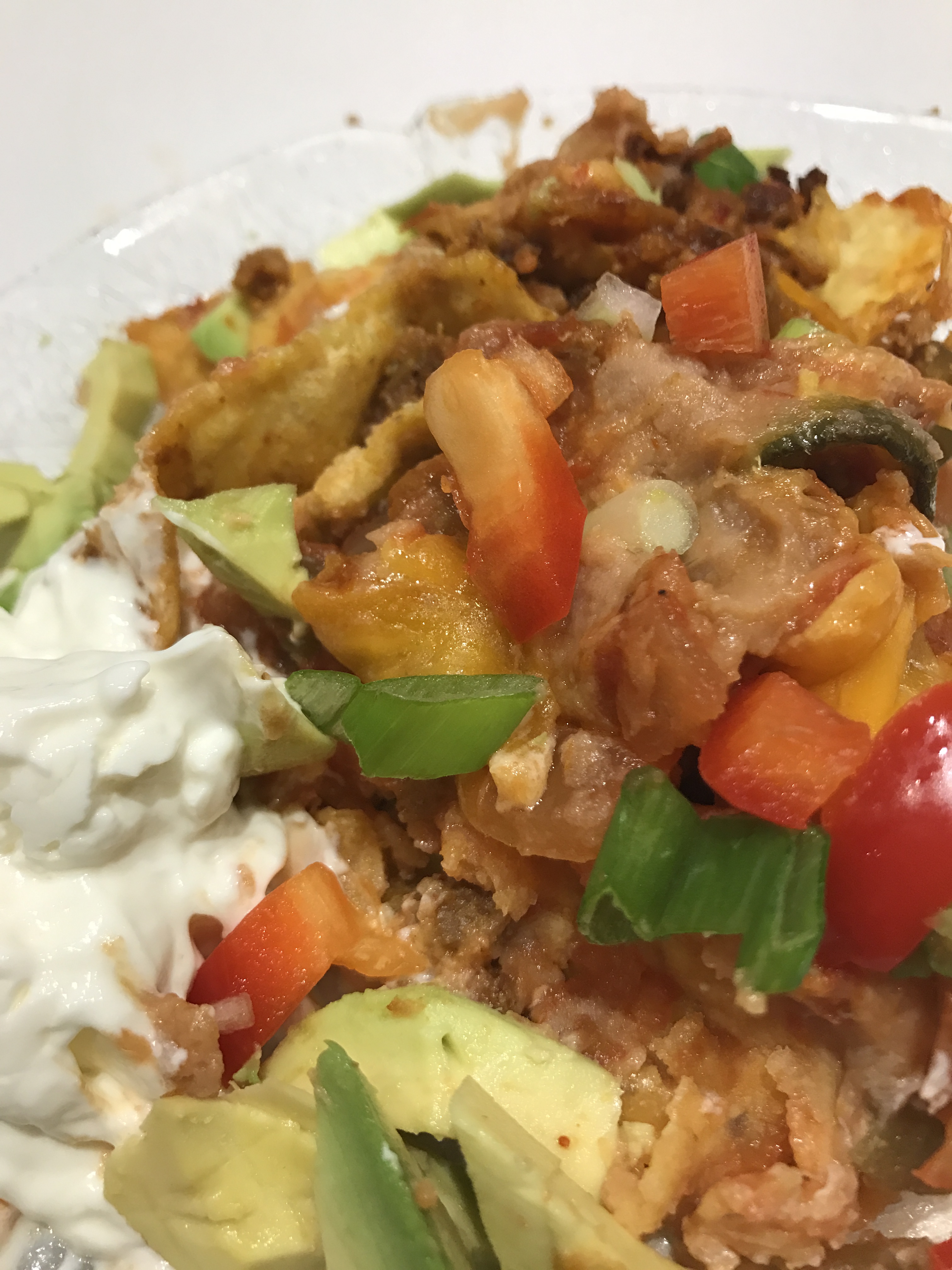 Vegetarian Layered Nacho Bake * Marilyn Dishes