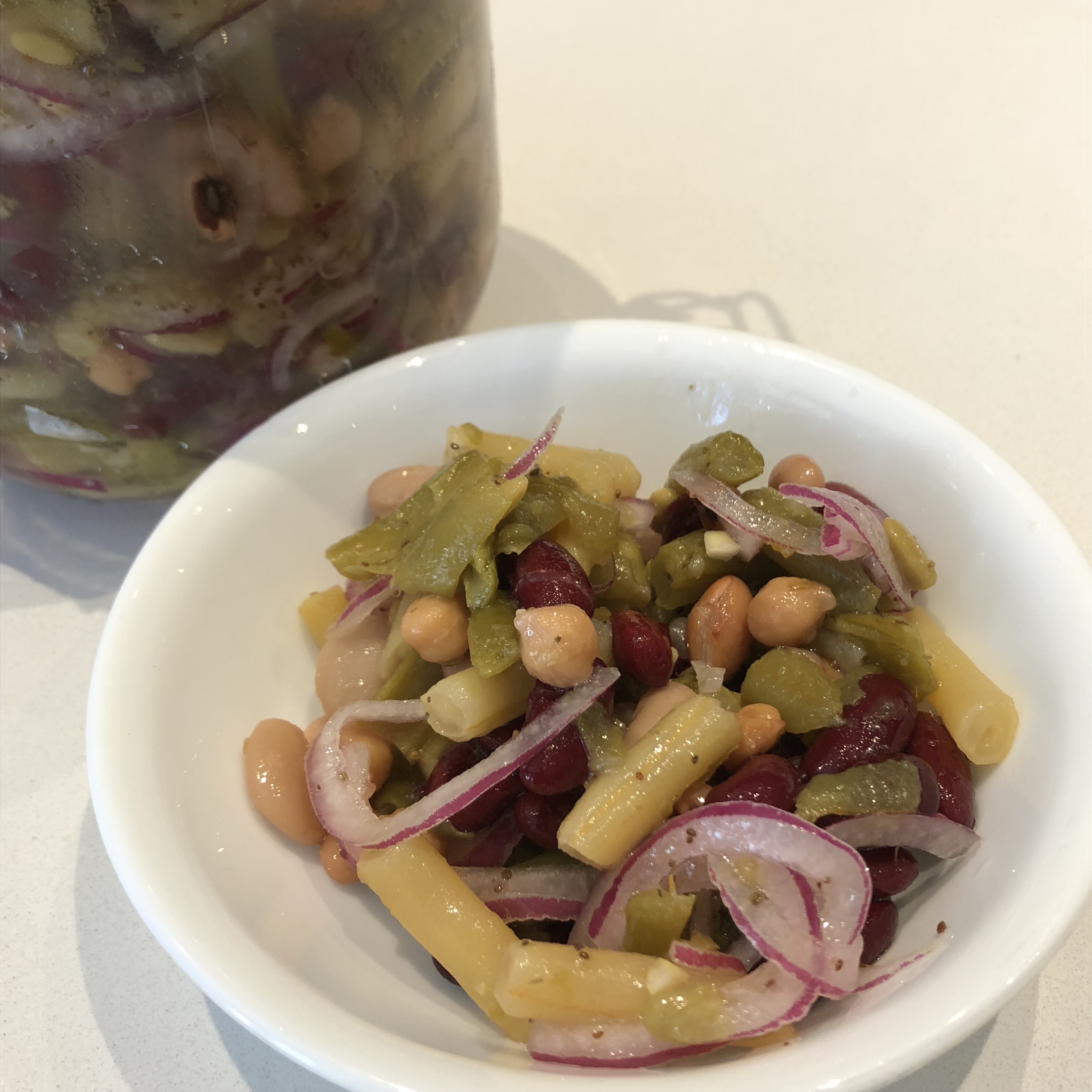 Dasha's Marinated Bean Salad * Marilyn Dishes